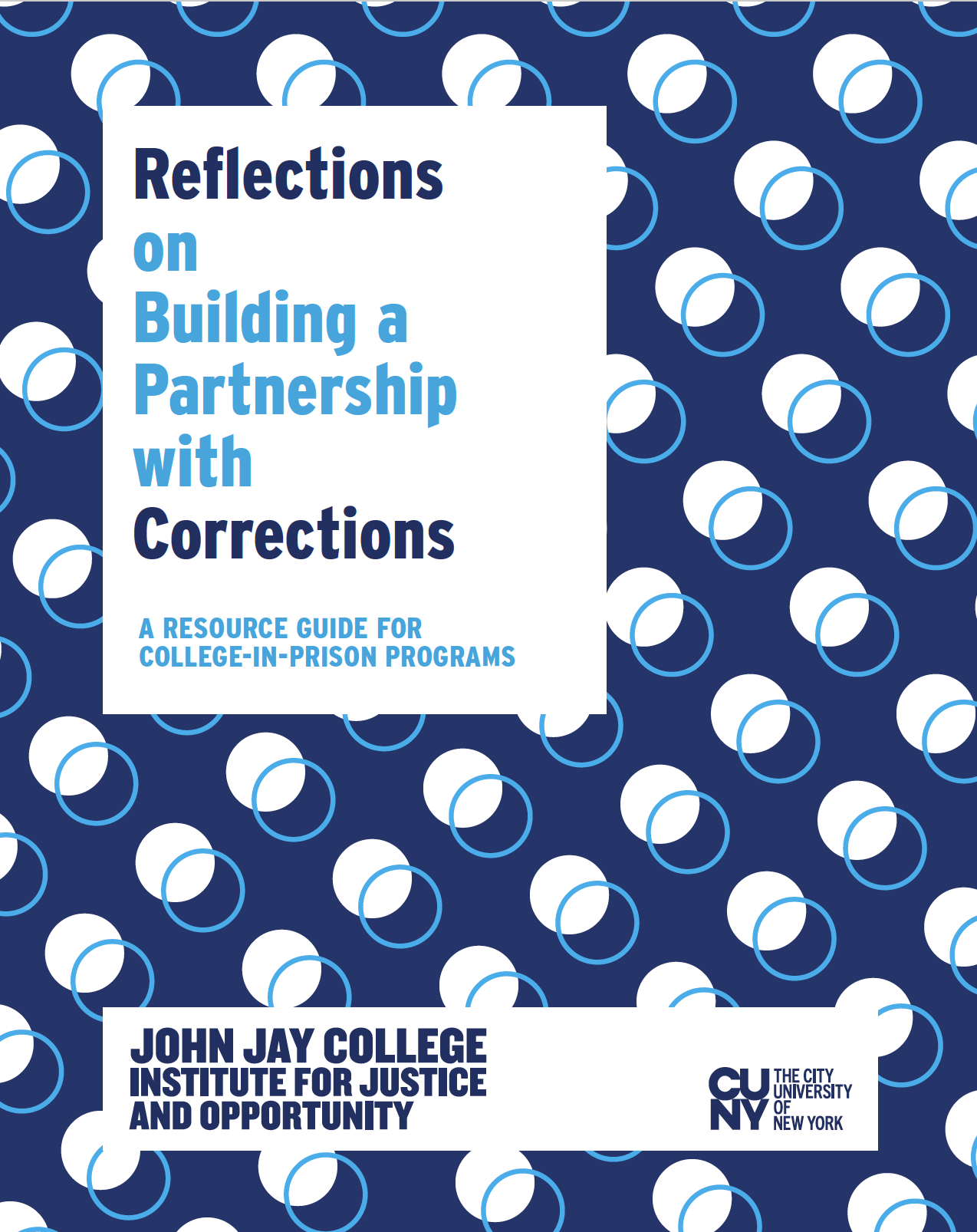 Reflections on Building a Partnership with Corrections: A Resource ...